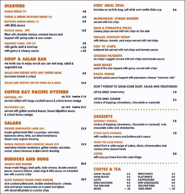 Menu at Flagstaff Hotel pub & bar, Darlington