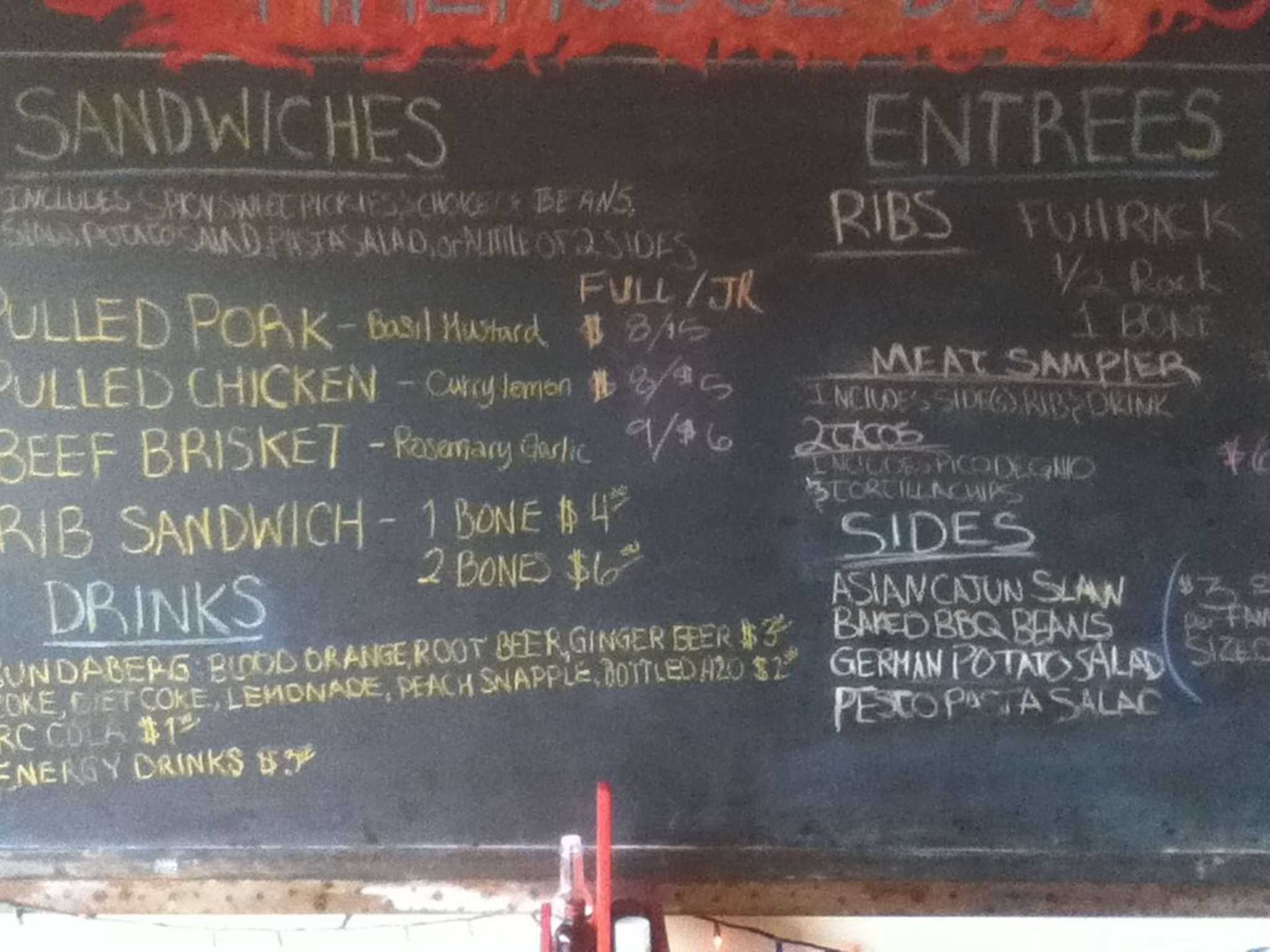 Menu at StarFire BBQ, Salt Lake City, E Big Cottonwood Canyon Rd