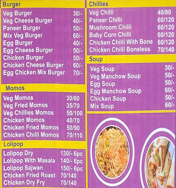Menu at The Karim's Fast Food, Ranchi