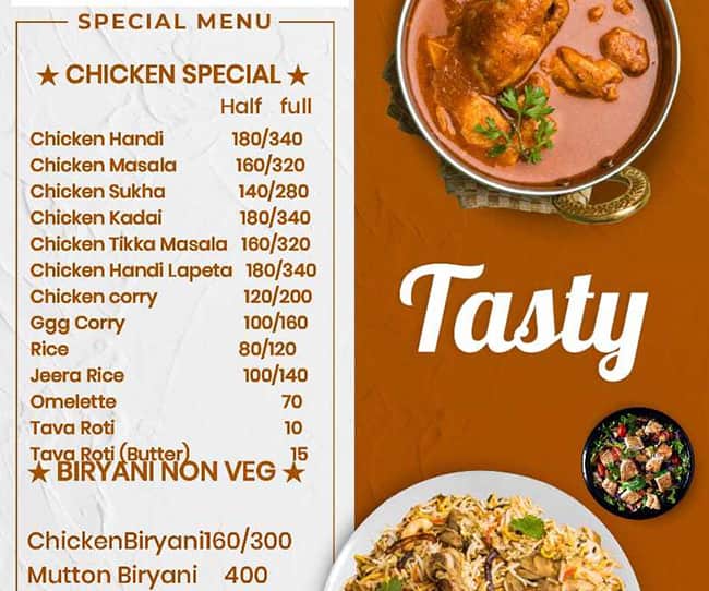 Menu of Chicken Biryani, Indirapuram, Ghaziabad