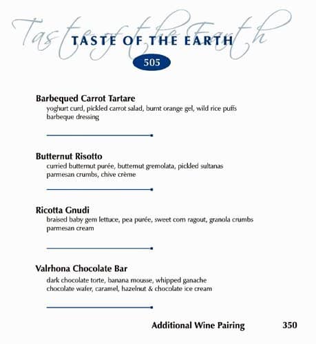 Menu at Azure Restaurant 12 Apostels, Cape Town