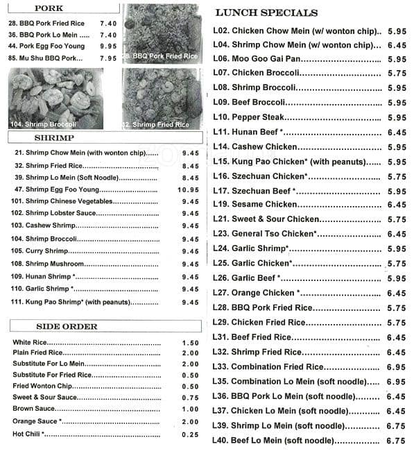 Menu at Mr Wonton Chinese Restaurant, Arlington, SE Green Oaks Blvd #182