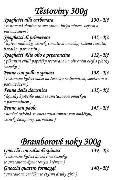 Menu at Restaurace Free Solo restaurant, Prague