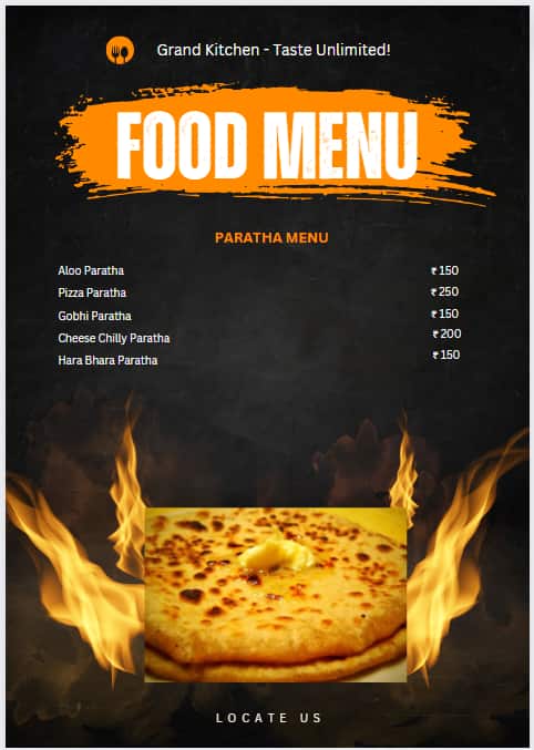Menu of Grand Kitchen - Taste Unlimited, Gurukrupa Colony, Pune