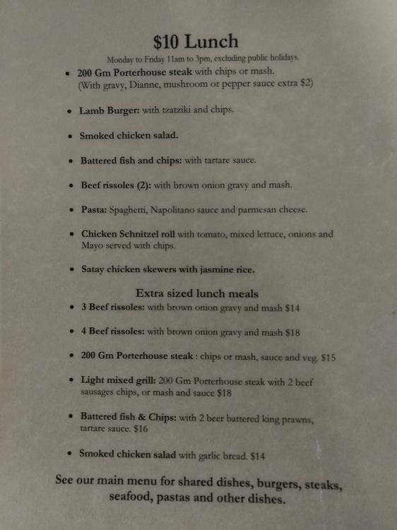 Menu at Boyles Sutherland Hotel pub & bar, Sutherland