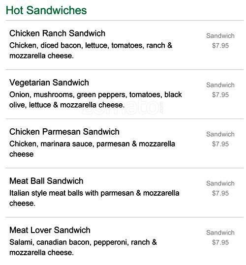 Menu at Pizza Mart Kent pizzeria, Kent, Military Rd S