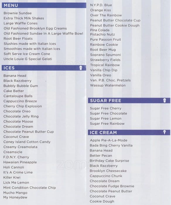 Uncle Louie G Menu, Menu for Uncle Louie G, Park Slope, New York City ...