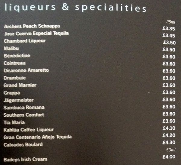 Menu at Novotel London Bridge restaurant, London