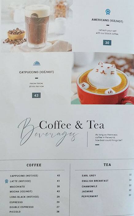Menu at Mokka Coffee cafe, South Jakarta, Jl. Epicentrum Sel.