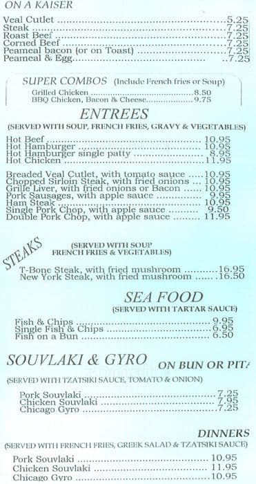 Menu at Jumbo Burgers Restaurant, Pickering, 512 Kingston Rd