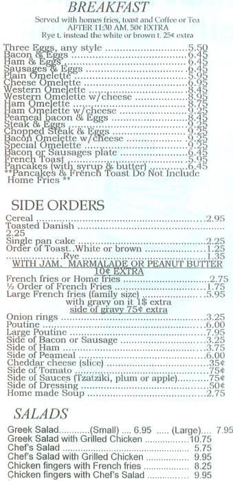 Menu at Jumbo Burgers Restaurant, Pickering, 512 Kingston Rd