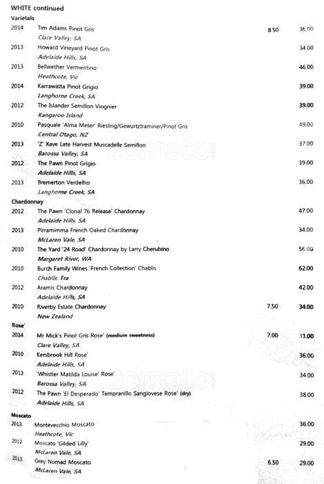 Menu at Three Brothers Arms pub & bar, Macclesfield