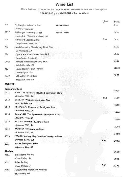 Menu at Three Brothers Arms pub & bar, Macclesfield