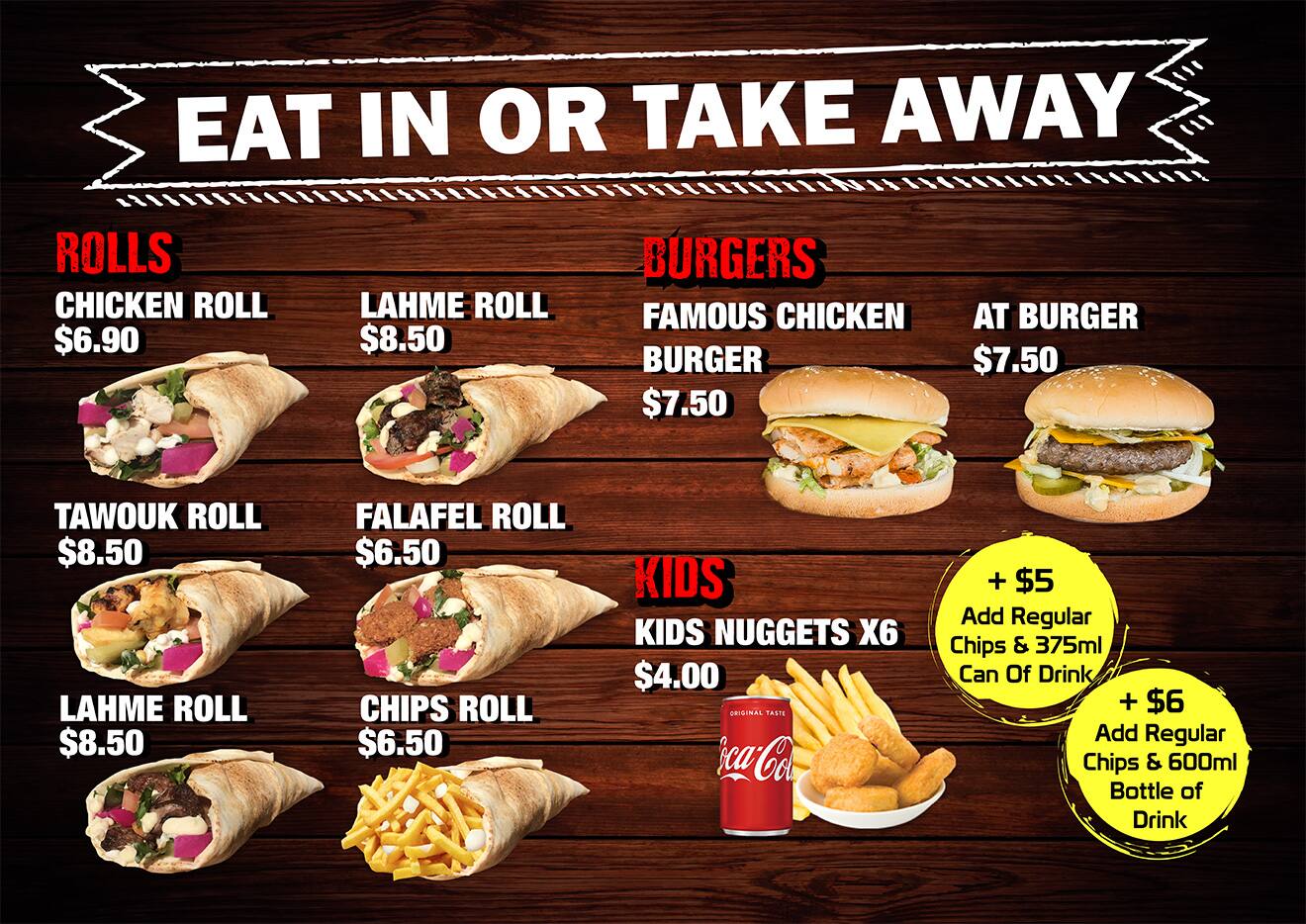 Menu at Al tazah Charcoal Chicken restaurant, Regents Park