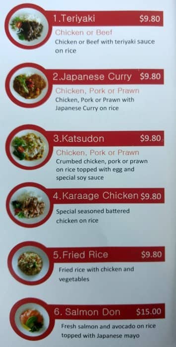 Menu at Sushi on Birkdale fast food, Birkdale