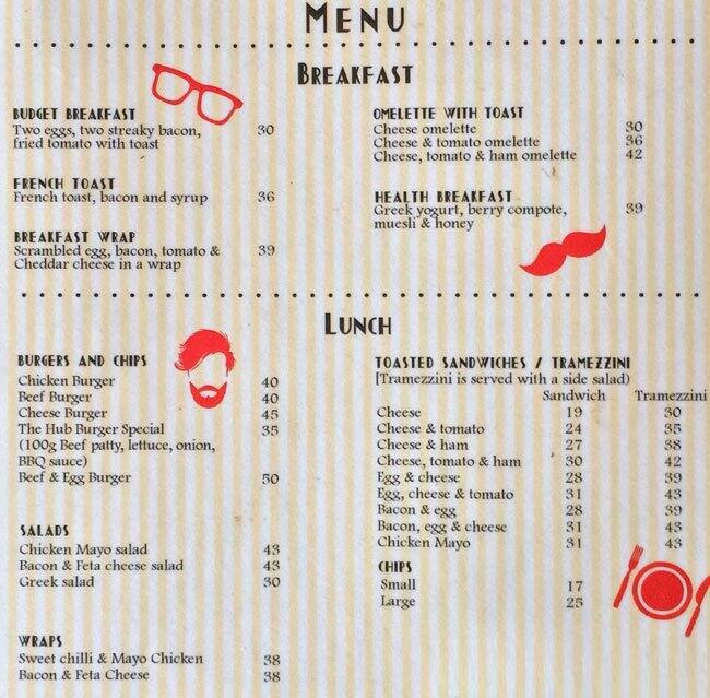 Menu at Chicken Hub restaurant, Pretoria
