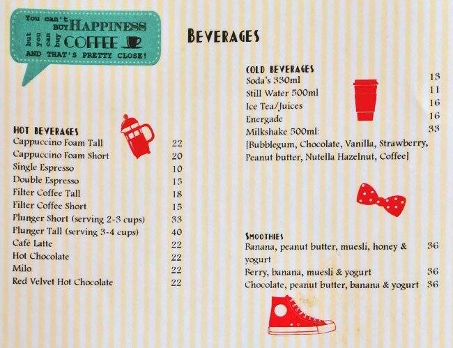 Menu at Chicken Hub restaurant, Pretoria