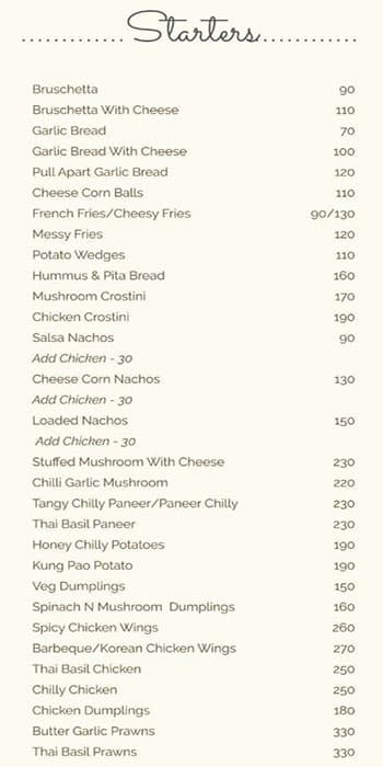 Menu of La Delice Cafe & Patisserie, Nigdi, Pune