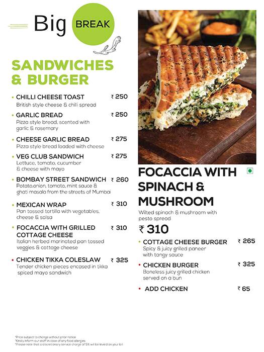 Menu at Chai Break Cafe & Bar - Jamshedpur, Jamshedpur, 3rd floor