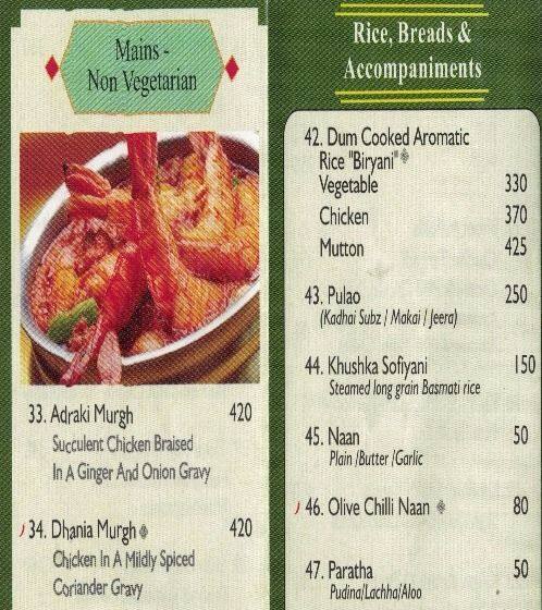 Menu at Machaan Restaurant, Kolkata, 164/1
