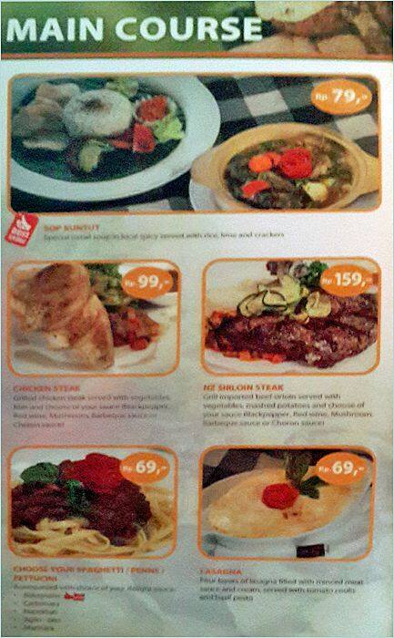 Menu at The Sunset Hut pub & bar, Mengwi