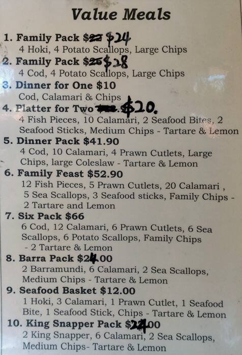 Menu at Wellington Country Chicken fast food, Wellington Point