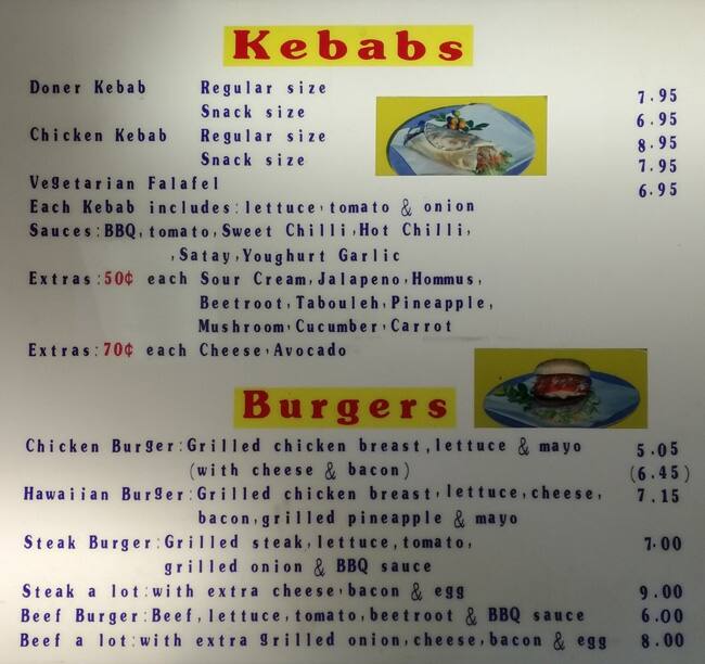 Menu at Wellington Country Chicken fast food, Wellington Point