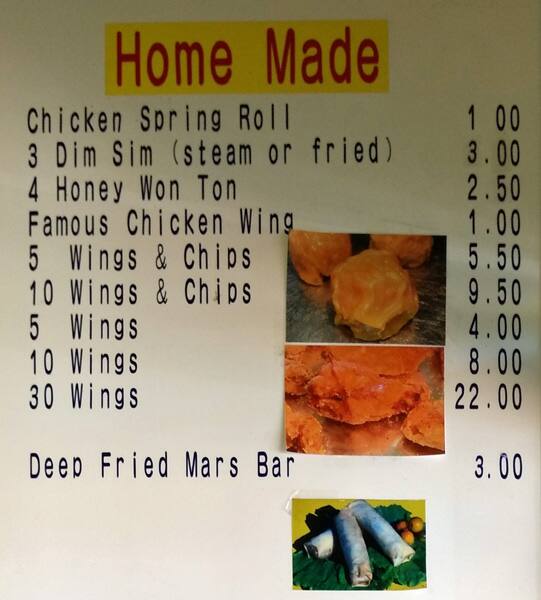 Menu at Wellington Country Chicken fast food, Wellington Point