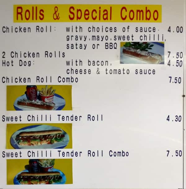 Menu at Wellington Country Chicken fast food, Wellington Point