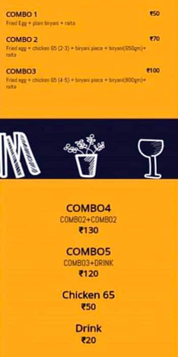 Menu at HOT BOX, Chennai, 11