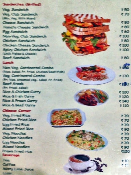 Boston Cafe Menu, Menu for Boston Cafe, White Town, Puducherry - Zomato