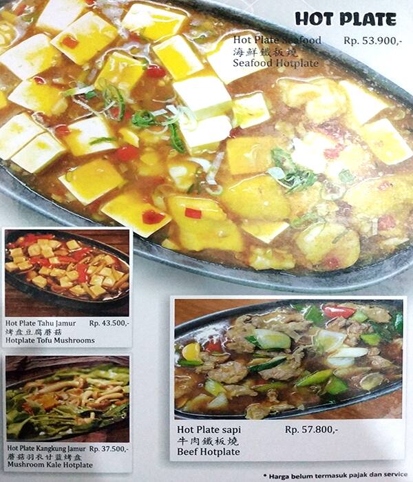 Menu at Hung Than Restaurant, Jakarta, Mall Taman Palem