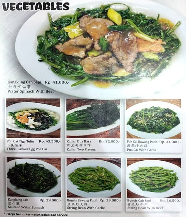 Menu at Hung Than Restaurant, Jakarta, Mall Taman Palem