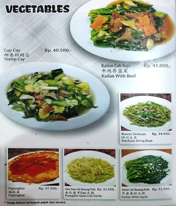 Menu at Hung Than Restaurant, Jakarta, Mall Taman Palem