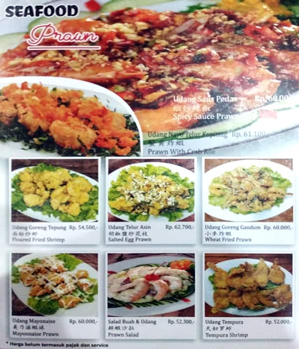 Menu at Hung Than Restaurant, Jakarta, Mall Taman Palem