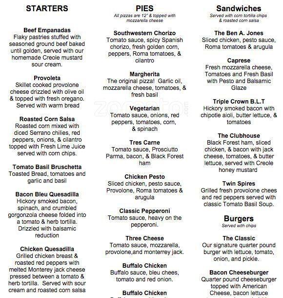 Trifecta On 3rd Menu, Menu for Trifecta On 3rd, Downtown, Austin ...