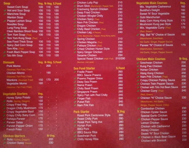 Menu at Delicacy Chinese & Thai Family Restaurant, Bengaluru, 313