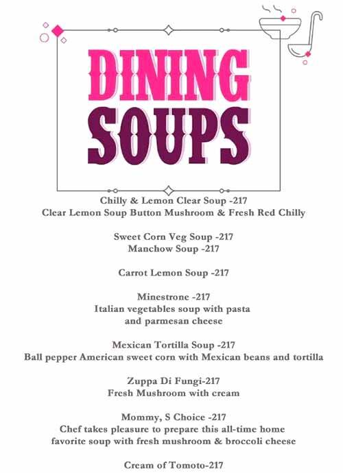 Menu of V2 PRIVE PURE VEG RESTAURANT, Mylapore, Chennai