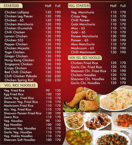 Menu at Asians Eat&Move, Hyderabad