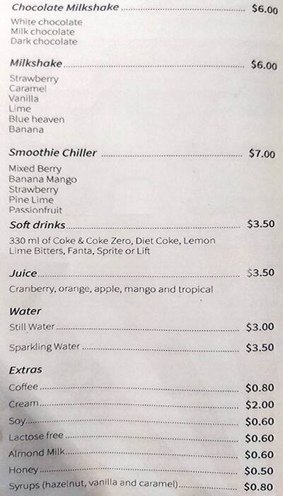 Menu at Theobroma Chocolate Lounge desserts, Narre Warren