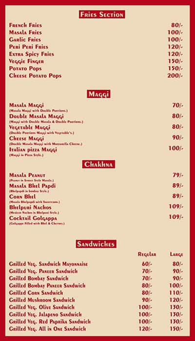 Menu of Lord Of Pizza, Laxmi Nagar, New Delhi
