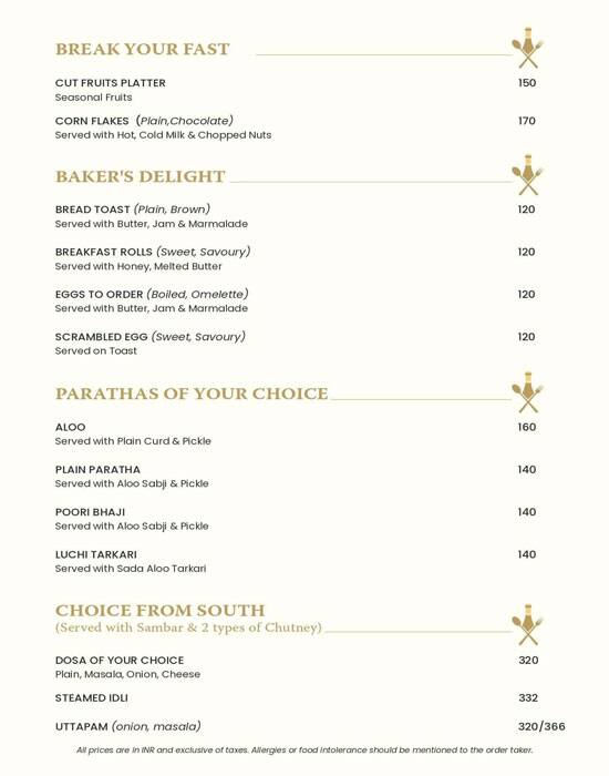 Menu of Sunhill Kitchen, Khalpara, Siliguri