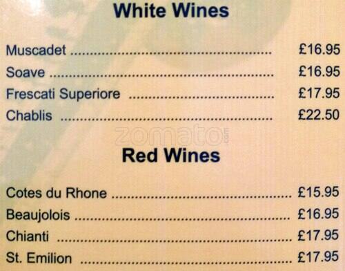 Menu at Ravi Shankar Bhelpoori House restaurant, London, 133-135 ...