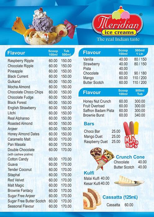 Meridian Ice Cream, Satara Road, Pune - Zomato