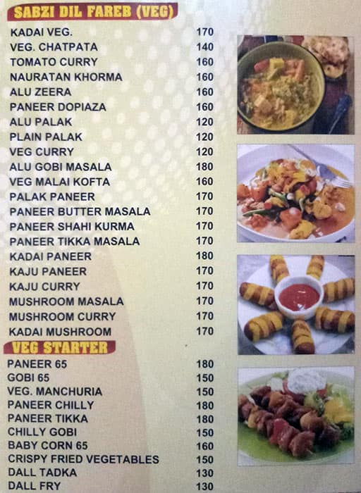 Menu at Al-Saba Restaurant, Hyderabad, opposite फ्यूचर फर्नीचर