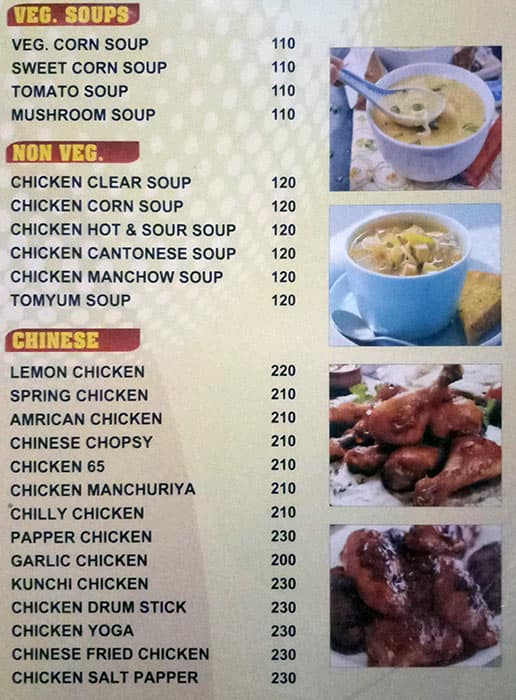 Menu at Al-Saba Restaurant, Hyderabad, opposite फ्यूचर फर्नीचर