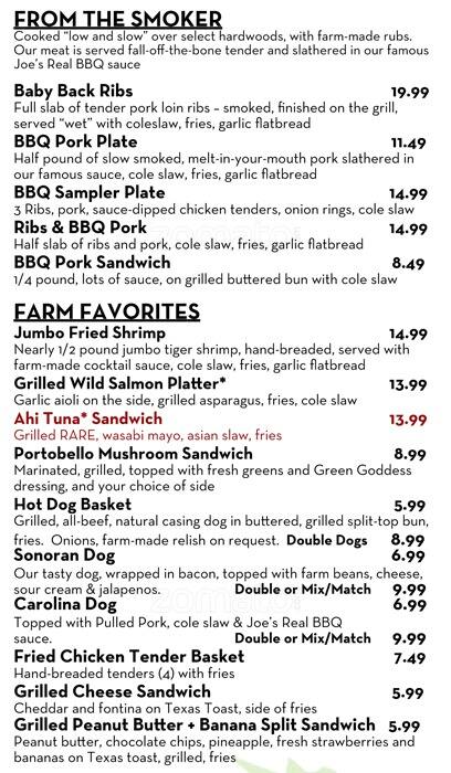 Joe's Farm Grill, Gilbert, Gilbert - Urbanspoon/Zomato