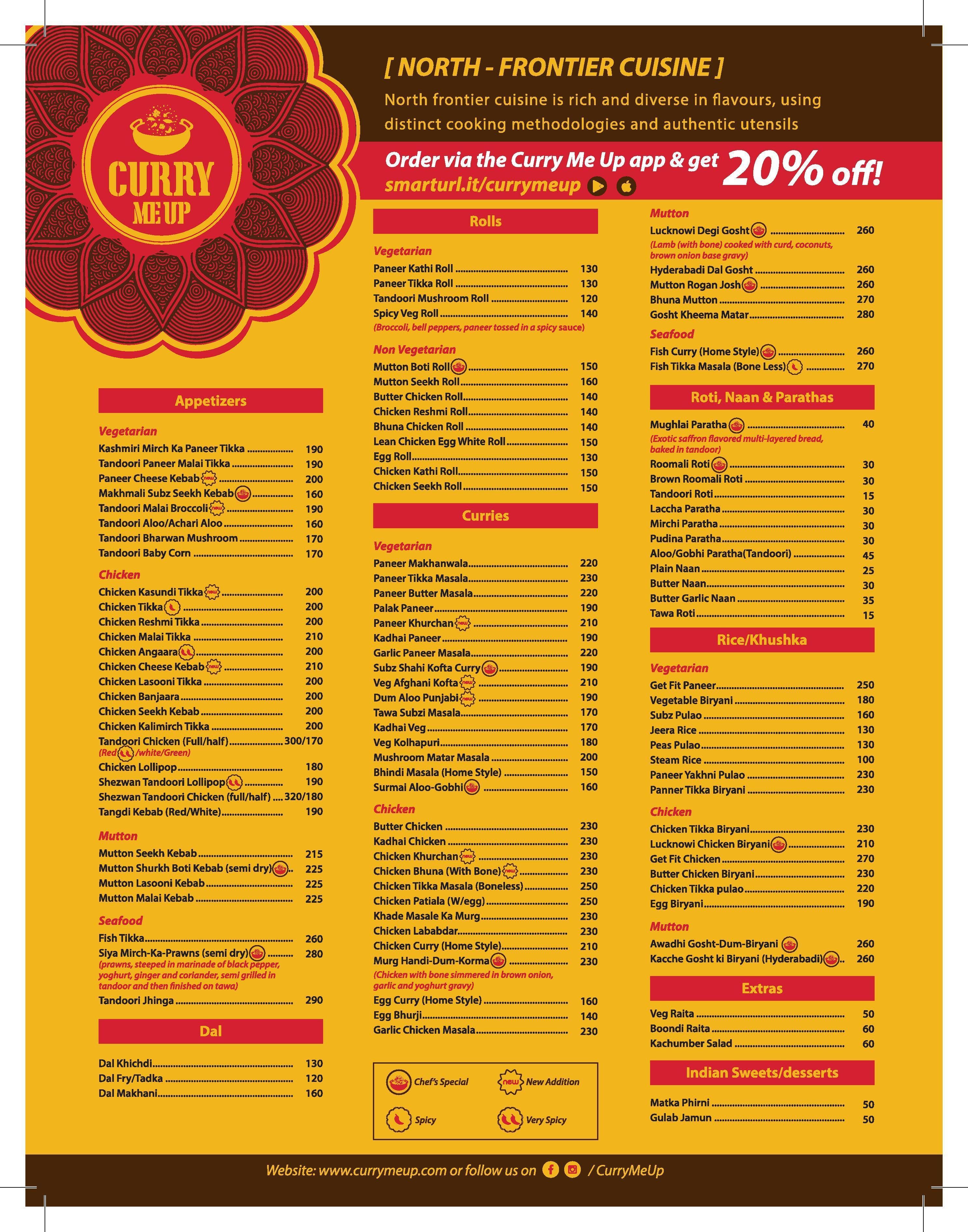 Curry Me Up Menu, Menu for Curry Me Up, Malad West, Mumbai - Zomato