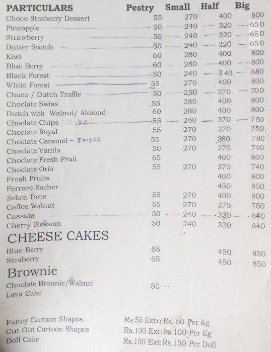 Menu at Happy Time, Mumbai, D-26