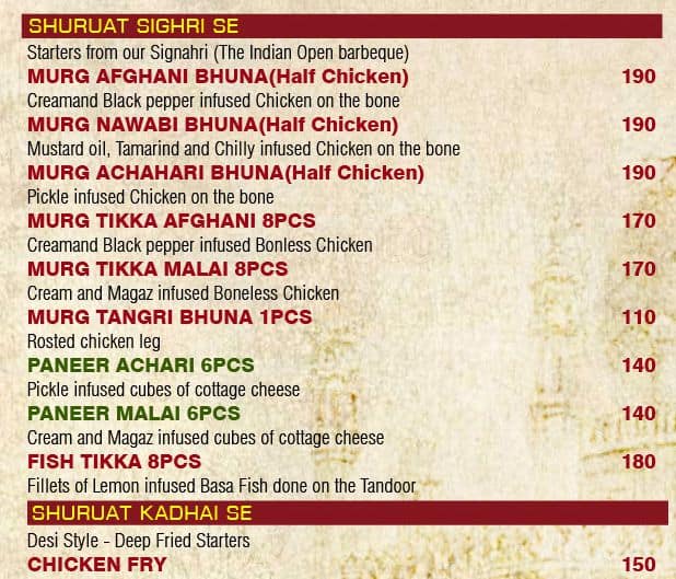 Menu at Kabul Express, Bengaluru, 149,, 4th Cross, 2nd Main, HAL 3rd Stage